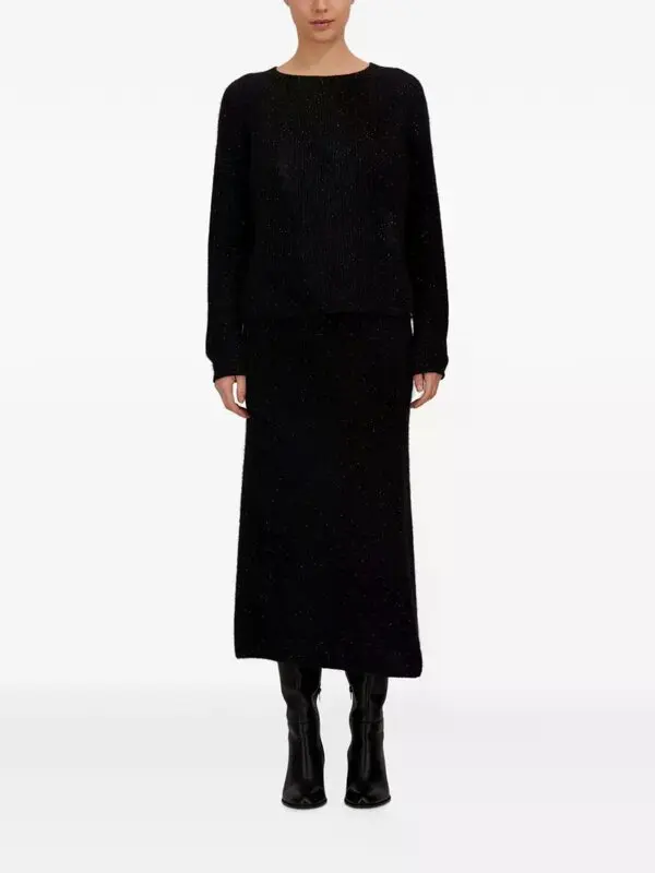 Herno Rib-knit Sheen-finish Sweater