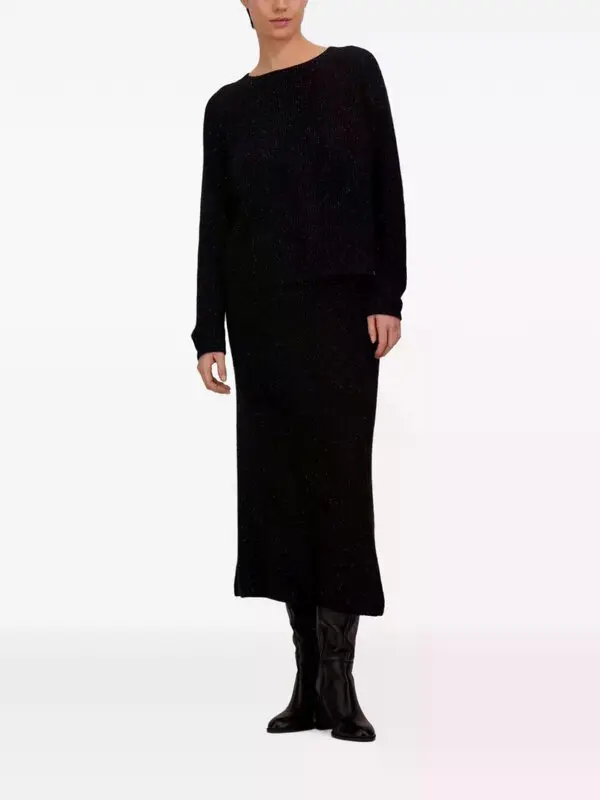 Herno Rib-knit Sheen-finish Sweater