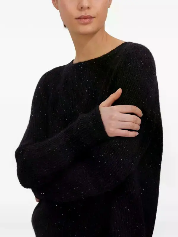 Herno Rib-knit Sheen-finish Sweater