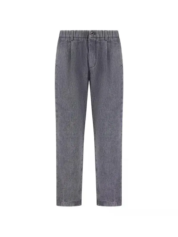 Herno Pleated Straight-leg Jeans - Grey