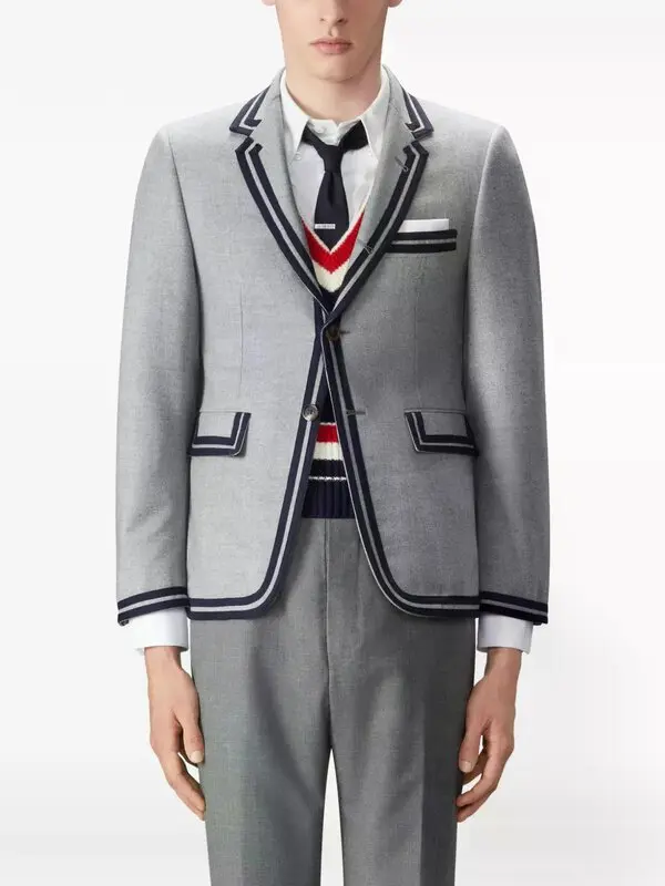 Thom Browne Wool Flannel Cricketing Sportcoat - Grey