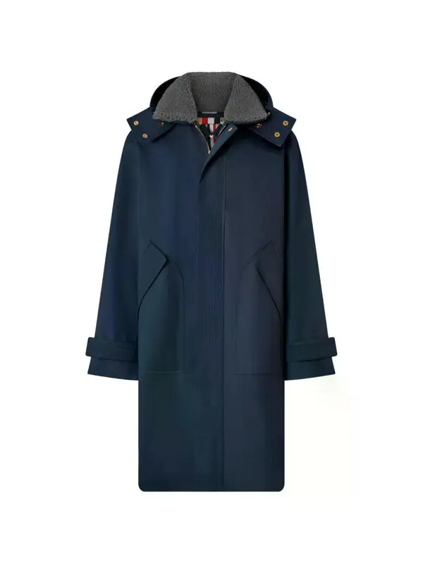 Thom Browne Mackintosh Rain Coat - Blue
