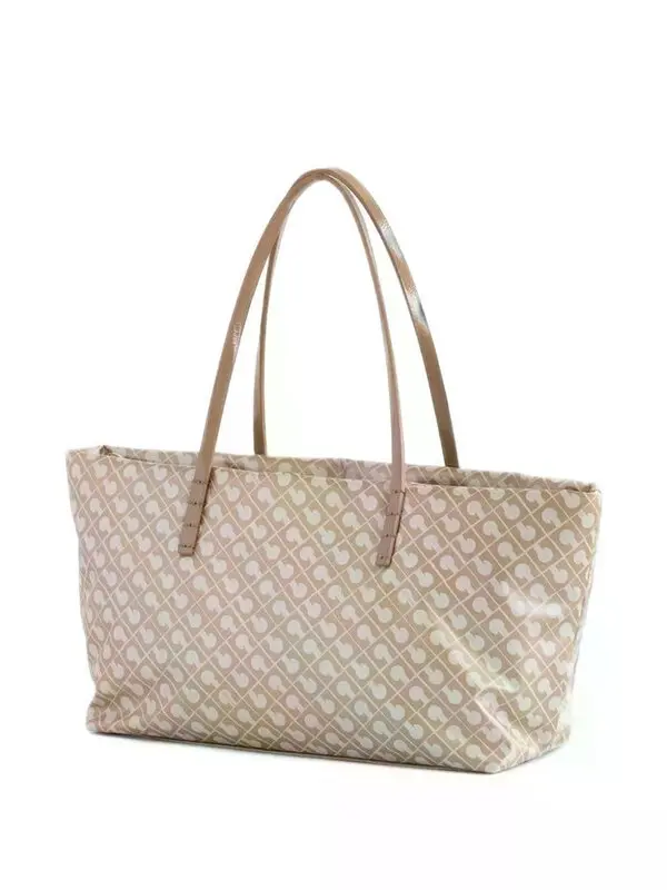 GHERARDINI Monogram Print Tote Bag - Neutrals