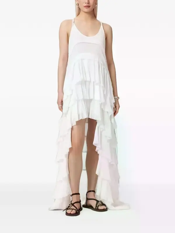 ALLSAINTS Cavarly Ruffled High-low Dress - White