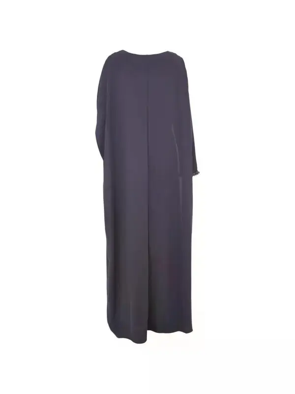 LOODYANA Maxi Dress With Embellished Cape Detail