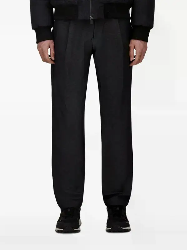 Herno Mélange Effect Pleated Trousers - Grey
