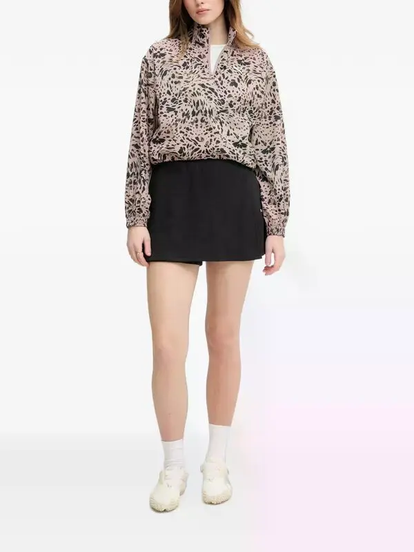 PUMA Leopard Print Quarter-zip Sweatshirt