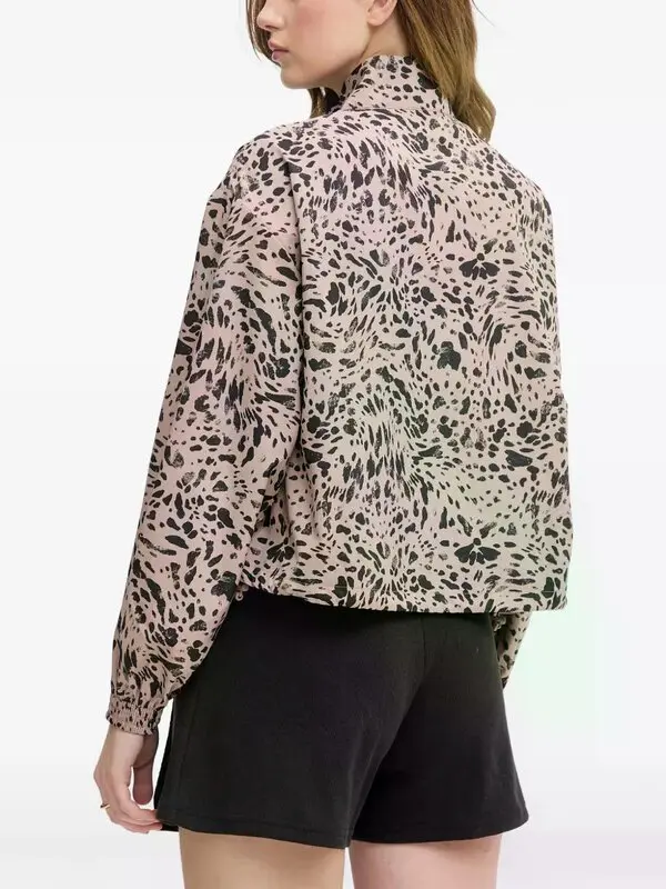 PUMA Leopard Print Quarter-zip Sweatshirt
