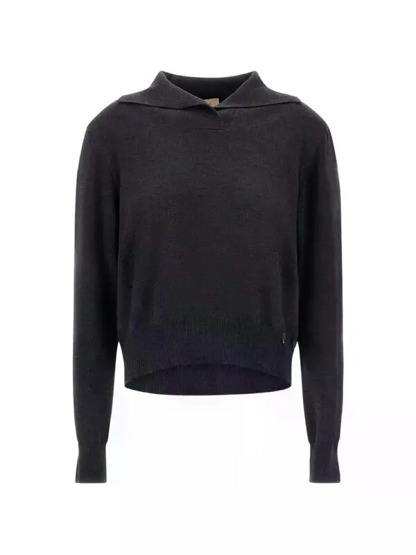 Herno Stocking-stitch V-neck Sweater - Grey