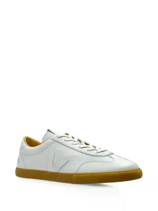 VEJA Logo-patch Organic Leather Sneakers