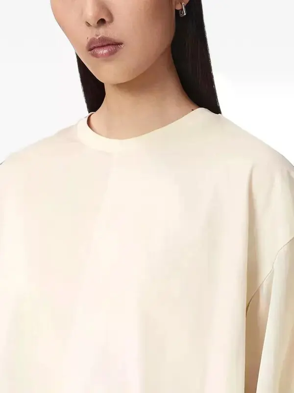 ALLSAINTS Lenny Lace-trim Asymmetric T-shirt