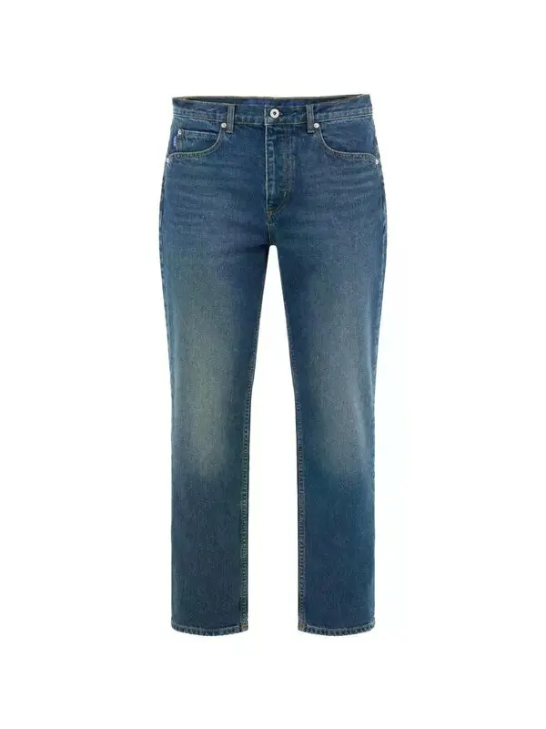 Hugo Faded-effect Straight-leg Jeans - Blue