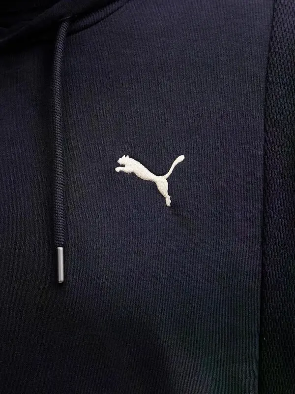 PUMA Logo-embroidered Panelled Hoodie