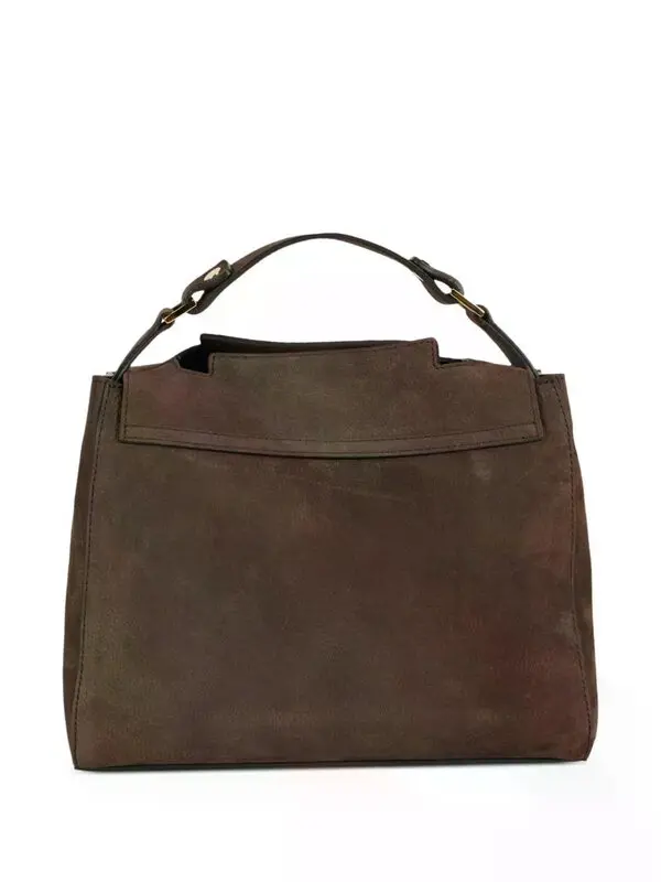 Orciani Logo-lettering Leather Tote Bag