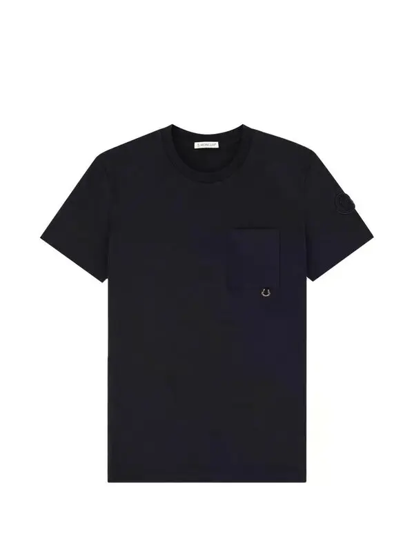 Moncler Logo-patch Pocket T-shirt - Blue