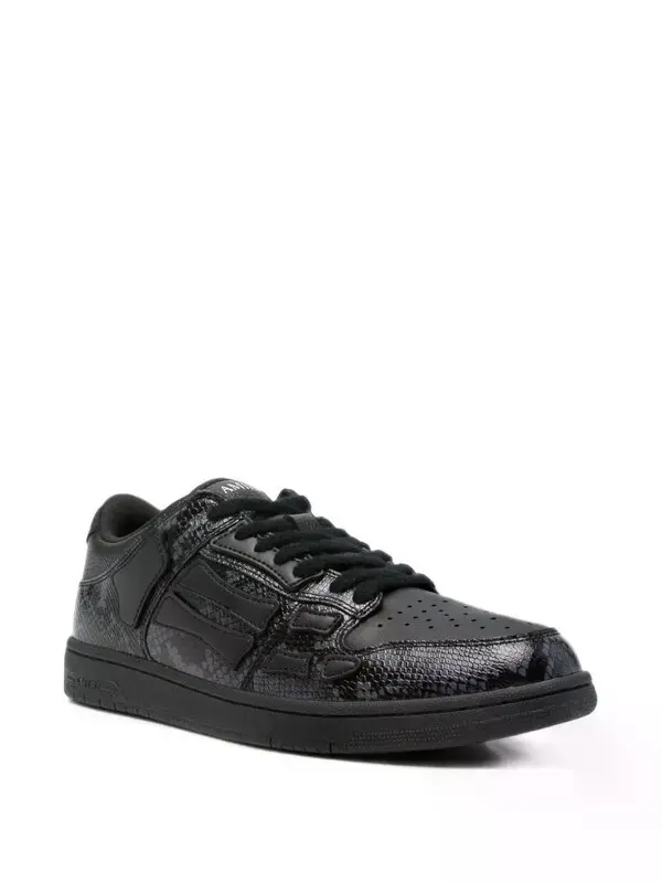 Amiri Skeltop Snakeskin-effect Sneakers
