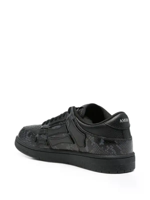 Amiri Skeltop Snakeskin-effect Sneakers