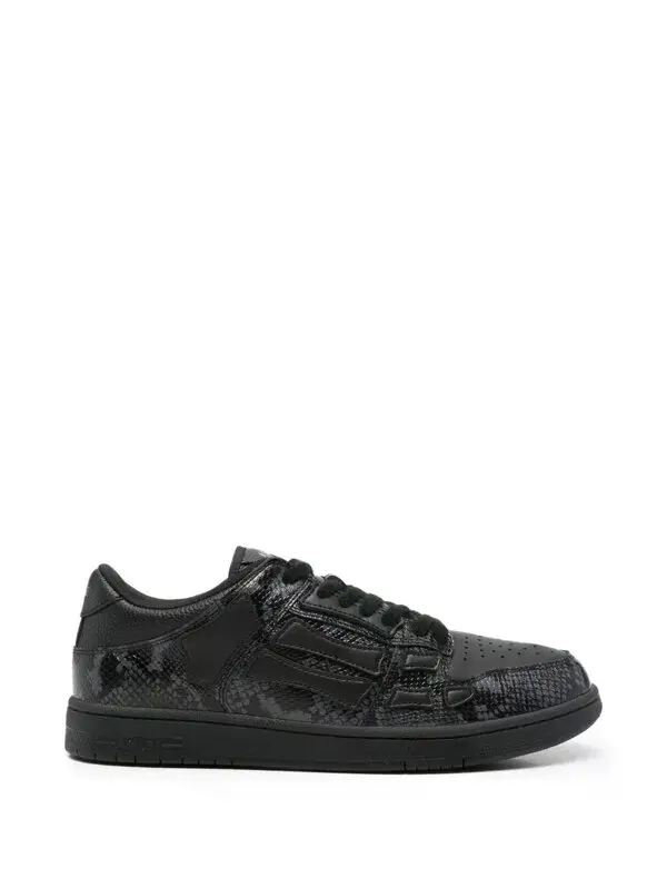 Amiri Snakeskin-effect Skeleton Low-top Sneakers