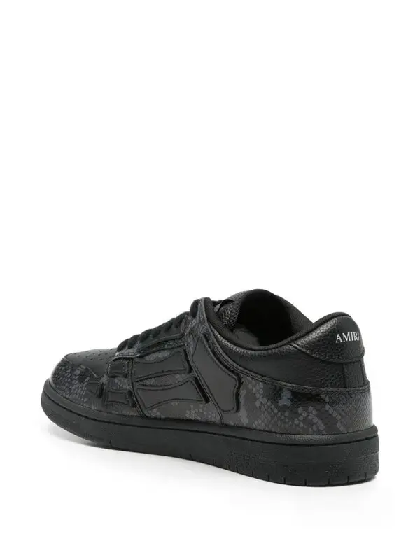 Amiri Snakeskin-effect Skeleton Low-top Sneakers