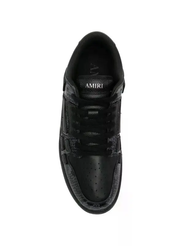 Amiri Snakeskin-effect Skeleton Low-top Sneakers
