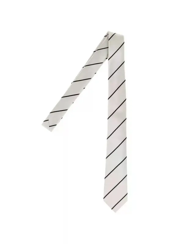 TOM FORD Silk Neck Tie - Silver