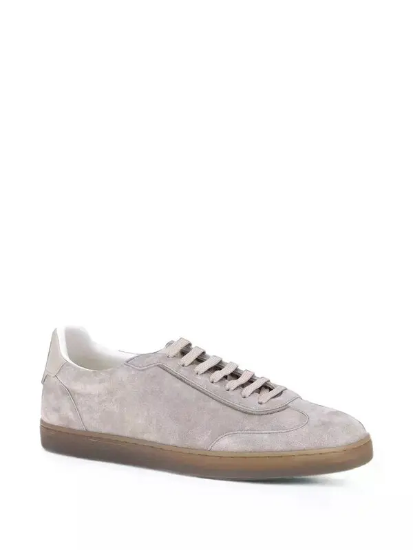 Brunello Cucinelli Logo-print Low-top Sneakers - Grey