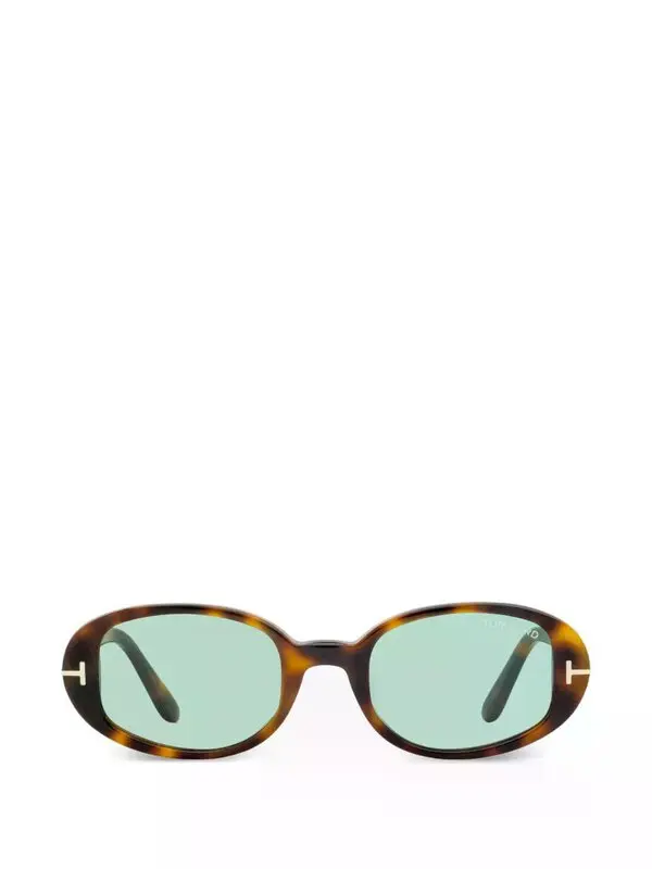 TOM FORD Iggy Oval-frame Sunglasses - Brown