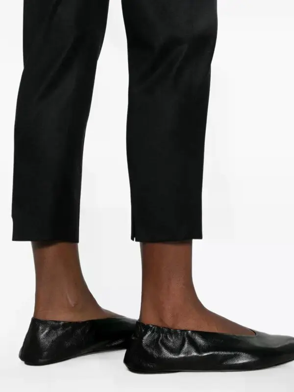 BERWICH Pressed-crease Cropped Trousers