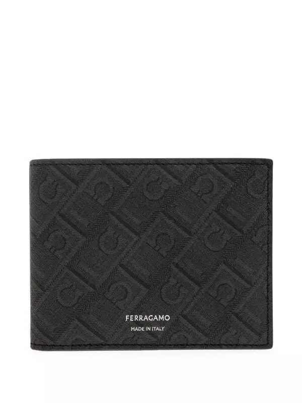 FERRAGAMO Monogram Wallet - Black