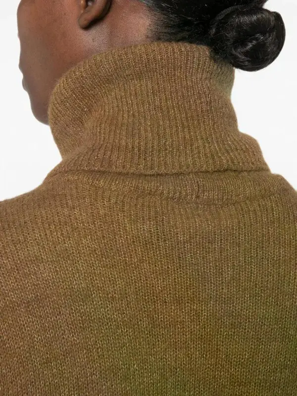 CORTANA Eira Roll-neck Ribbed-trim Sweater