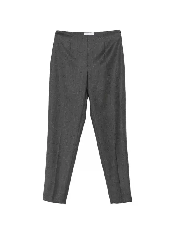 BERWICH Matilda Cropped Wool Trousers - Grey