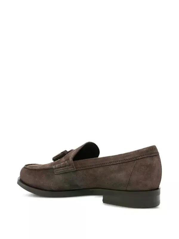 TOD'S Tassel-detail Suede Loafers