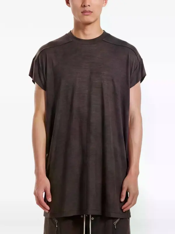 Rick Owens Cap-sleeve T-shirt - Brown