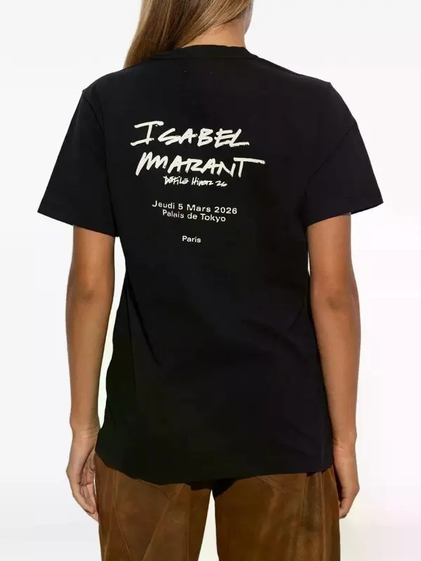 Isabel Marant Étoile Zewel Cotton T-shirt With Logo Detail