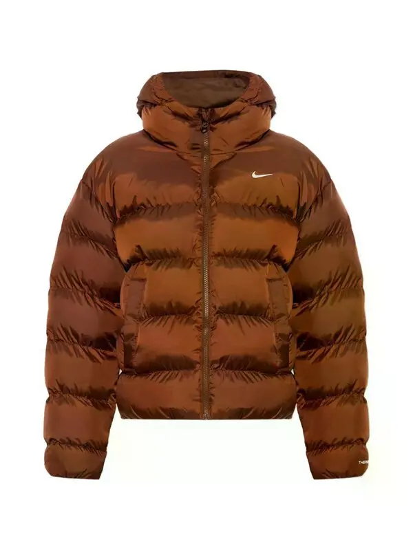 Nike Therma-fit Hooded Puffer Jacket - Brown