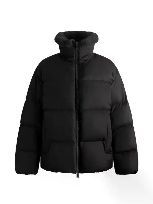 Fusalp Iwaga Down Jacket With Faux Fur Collar - Black