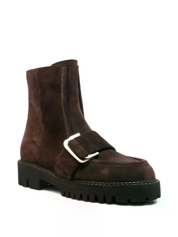TRUMAN´S Buckled Suede Ankle Boots