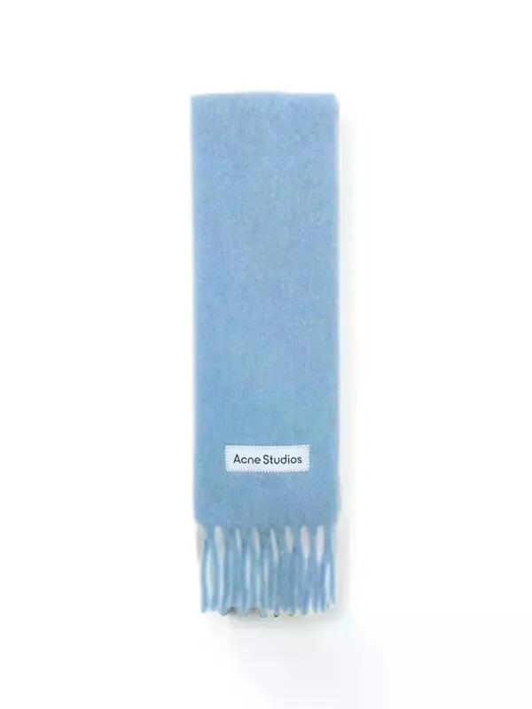 Acne Studios Skinny Mohair Scarf - Blue