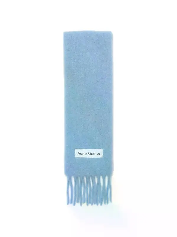 Acne Studios Skinny Mohair Scarf - Blue