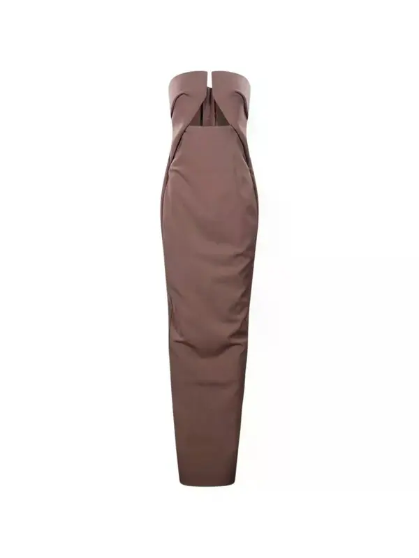Rick Owens Strapless Cut-out Maxi Dress