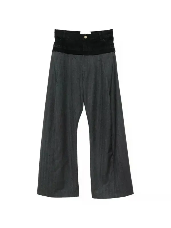 LITKOVSKA Layered Design Trousers - Grey