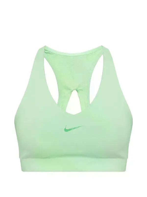 Nike Logo-print Racerback Sports Bra - Green