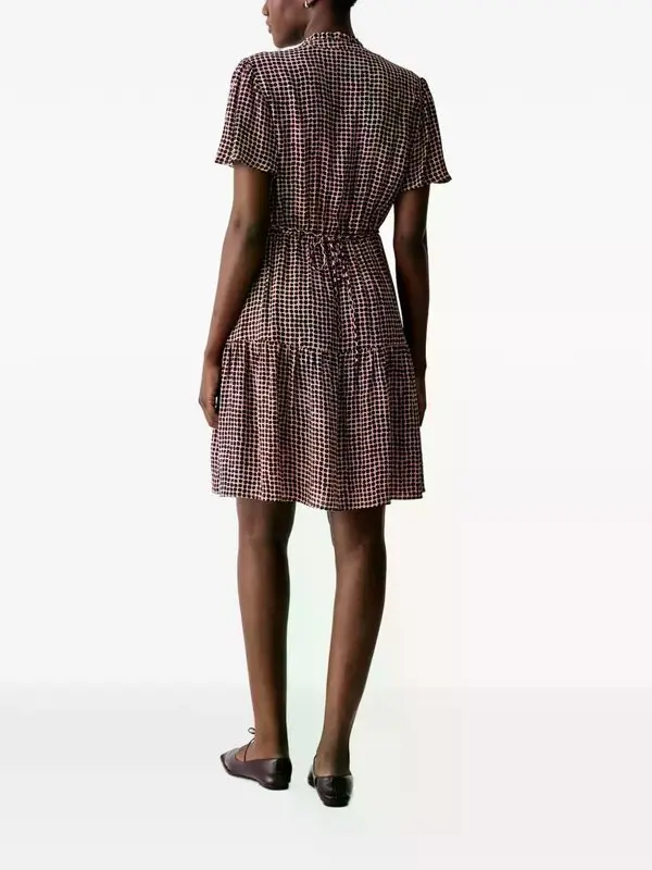 Marc O'polo Geometric Print V-neck Mini Dress