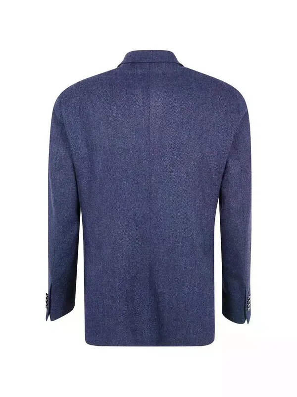 Tagliatore Montecarlo Herringbone-pattern Double-breasted Blazer