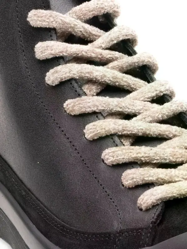 PANCHIC Lace-up Panelled Ankle Boots
