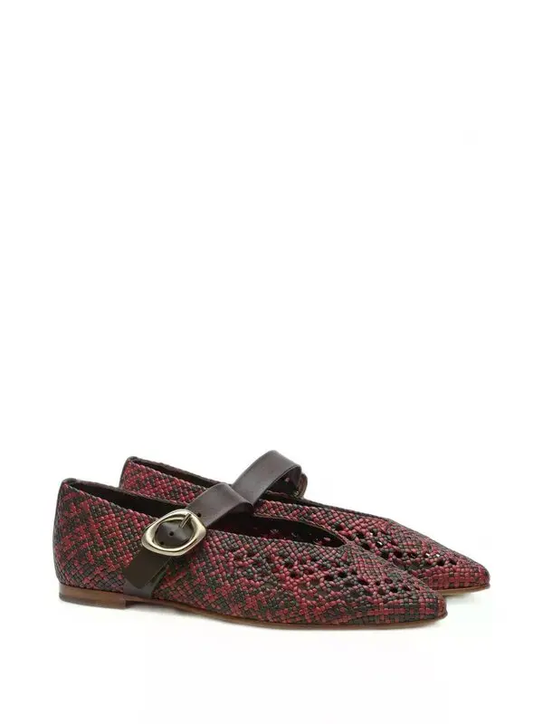 LOTTUSSE Buckle-strap Ballet Flats