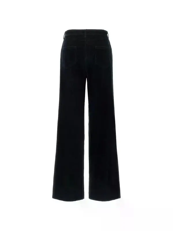 Max Mara Corduroy High-waisted Trousers - Blue