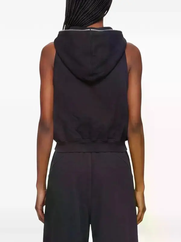 Rick Owens Sleeveless Zip-up Hoodie