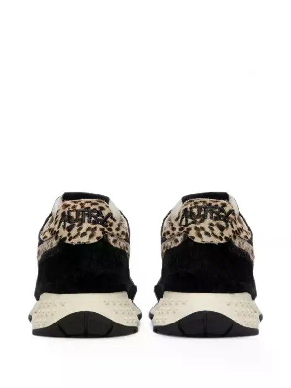 AUTRY Reelwind Leopard Print Sneakers - Black