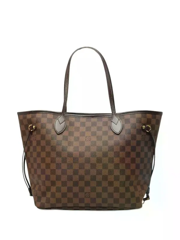 LOUIS VUITTON Damier Ebene Neverfull Mm Tote Bag - Brown